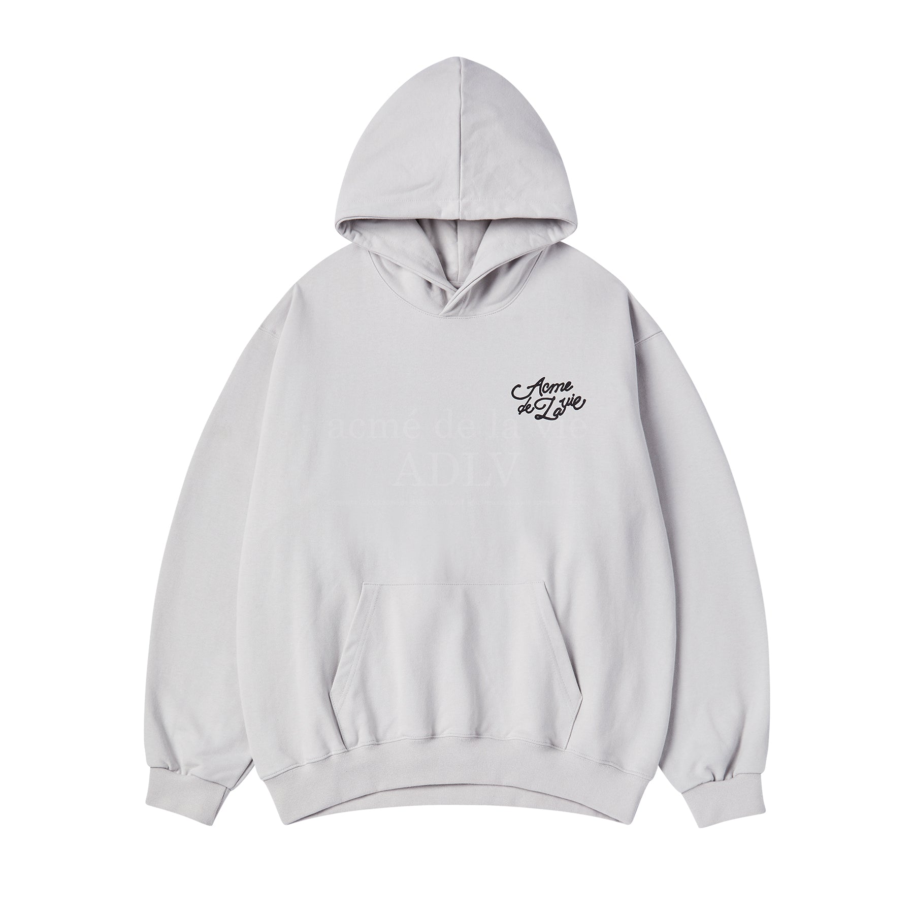 ADLV X HOSHI | WORLD TOUR SCRIPT LOGO HOODIE GREY | ADLV Malaysia